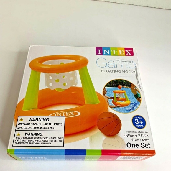 Intex | Toys | Intex Game Floating Hoops With Ball Inflatable New One ...